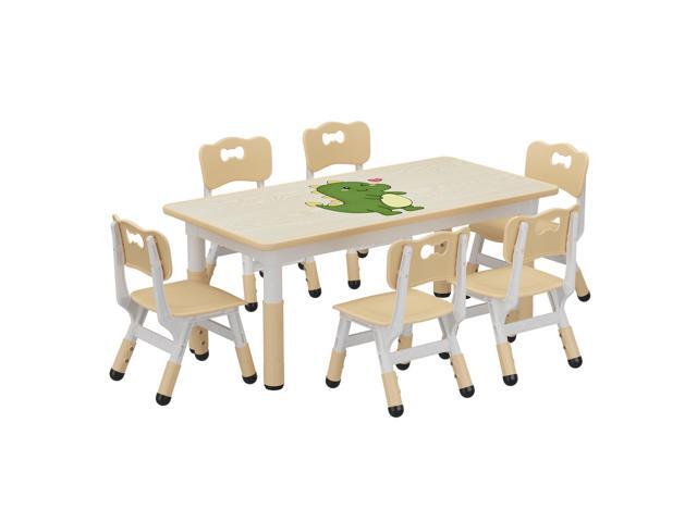Click here for GAOMON Kids Table and 6 Chairs Set  Height Adjusta... prices
