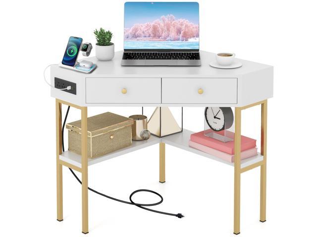 Click here for Giantex Corner Desk with Charging Station  90 Degr... prices