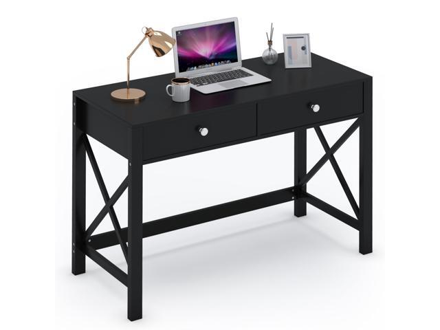 Click here for WiberWi Home Office Desk with Drawers  Black Moder... prices