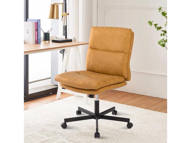 Click here for LUCKWIND Armless Office Desk Chair with Wheels  Do... prices