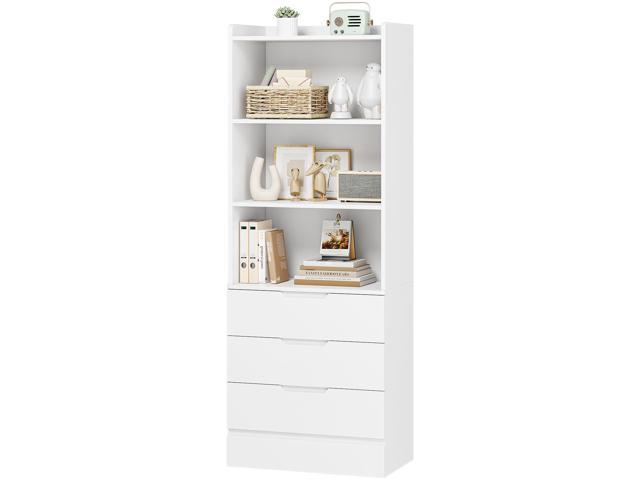 Click here for DICTAC 73.23 Tall Storage Cabinet Bookcase with 3... prices