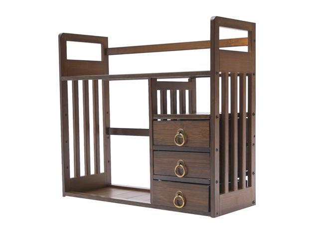 Click here for Wood Desktop Bookshelf Bamboo Bookshelf Organizer... prices