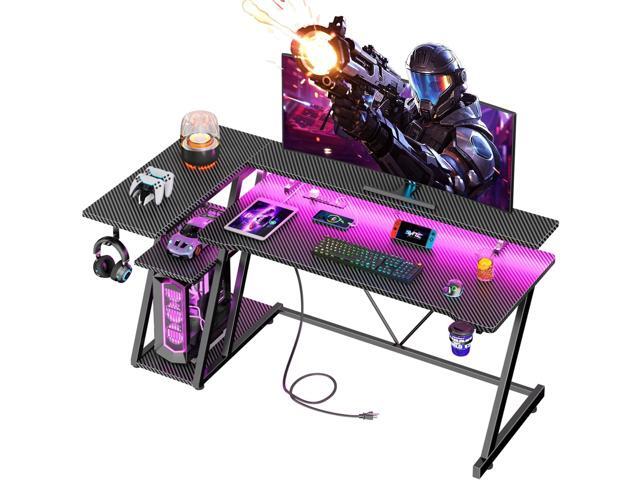 Click here for 55 Inch Gaming Desk with Power Outlet & LED Lights... prices