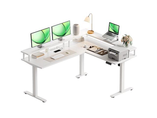 Click here for AODK Electric L Shaped Standing Desk  59 Inch Heig... prices