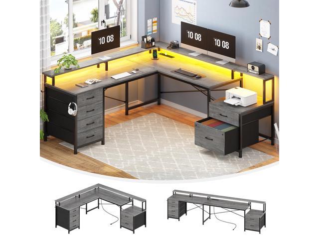 Click here for SEDETA L Shaped Desk with 6 Drawer  108 Home Offic... prices