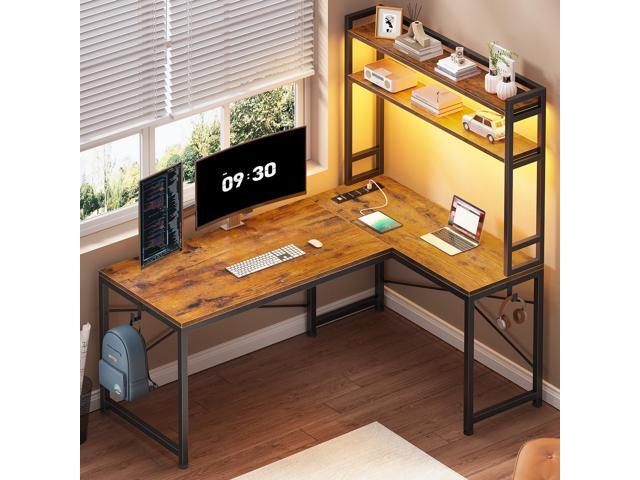 Click here for SEDETA L Shaped Desk with Hutch  45.3 Reversible H... prices