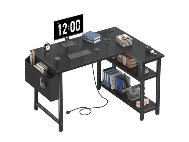 Click here for DLisiting Small L Shaped Gaming Desk with Shelves... prices