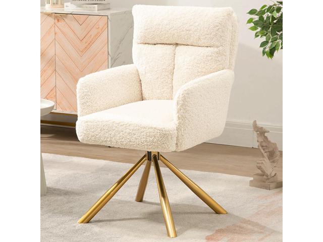 Click here for Teddy Office Desk Chair No Wheels  Modern Vanity C... prices