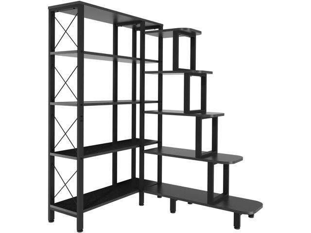 Click here for Corner Bookshelf Bookcase  Large Reversible 5 Tier... prices