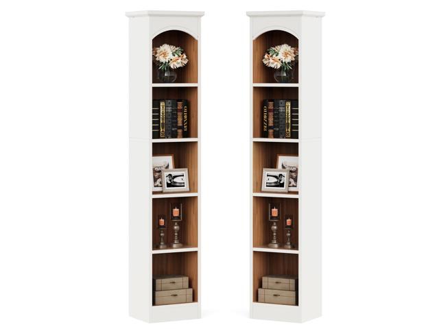 Click here for Tribesigns 70.9-Inch Tall Narrow Bookcase Set of 2... prices