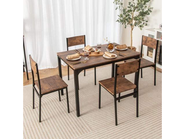 Click here for Tangkula Dining Table Set for 4  Retro Kitchen Tab... prices