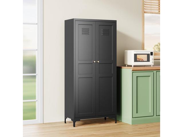 Click here for MIIIKO Storage Cabinet with Doors  Metal Pantry Ca... prices