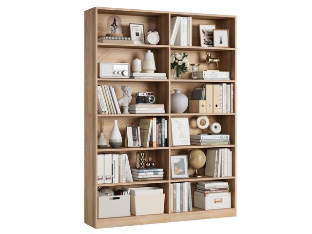 Click here for FACBOTALL Bookshelf and Bookcase  6-Tier Double Wi... prices