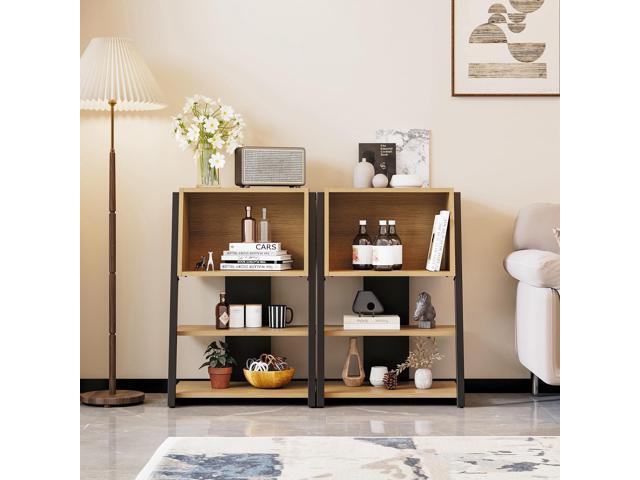 Click here for Fenge Bookshelf  4 Tier Industrial Bookcase  Ladde... prices