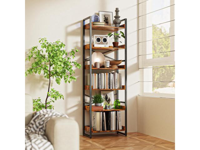 Click here for Luckyeestar 6-Tier Bookshelf  Industrial Bookcase... prices