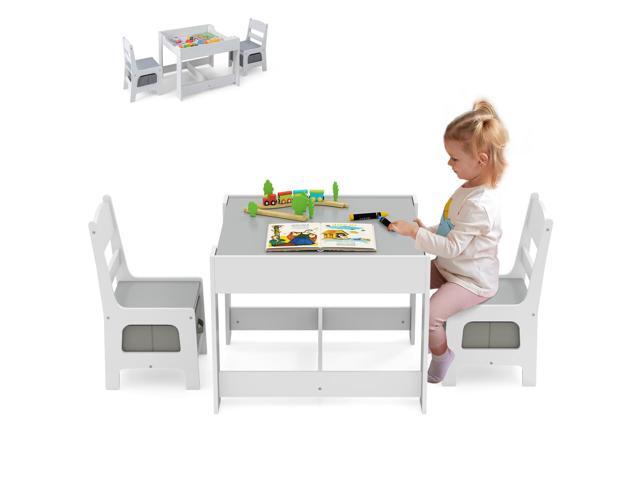 Click here for LDAILY Kids Table and Chairs  3 in 1 Activity Tabl... prices