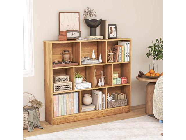 Click here for Giantex 10 Cube Bookcase  4-Tier Freestanding Book... prices