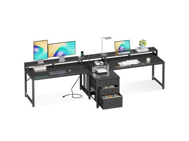 Click here for Coleshome 94 Two Person Computer Desk with Power O... prices