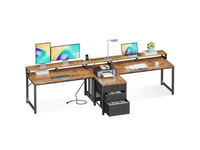 Click here for Coleshome 94 Two Person Computer Desk with Power O... prices
