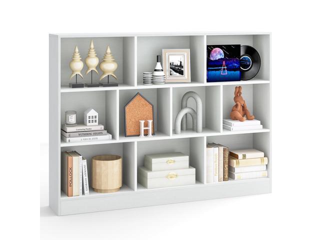 Click here for Tangkula 10-Cube Bookshelf  55L Floor Bookcase wit... prices