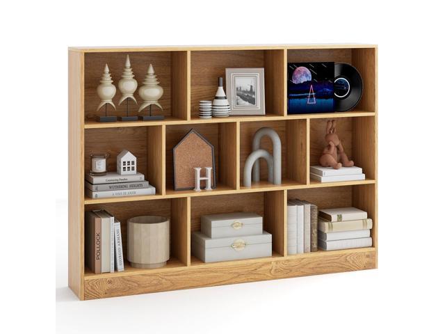 Click here for Tangkula 10-Cube Bookshelf  55L Floor Bookcase wit... prices