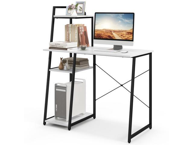 Click here for COSTWAY Computer Desk with 4-Tier Storage Shelves... prices