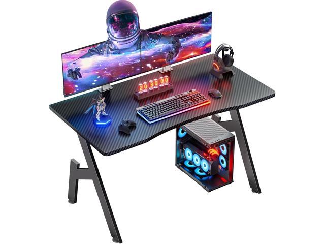 Click here for HLDIRECT 32 Inch A-Shaped Gaming Desk with Carbon... prices