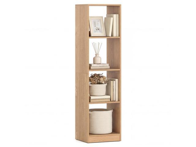 Click here for Giantex 56 Tall 4 Cube Bookcase  Natural Freestand... prices