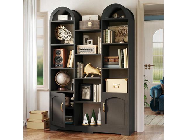 Click here for Arched Bookshelf with Doors  70.9 Tall Storage Cab... prices