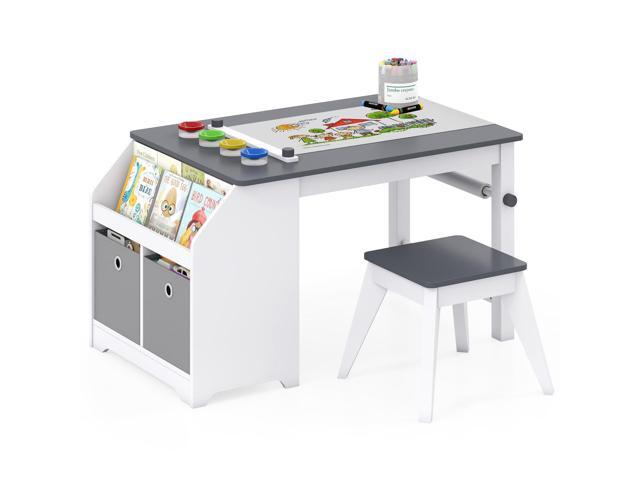 Click here for Costzon Kids Art Table and Chairs  Wooden Activity... prices