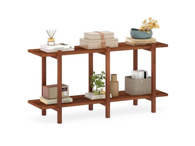 Click here for Giantex 2-Tier Wood Bookshelf  48 Modern Console T... prices