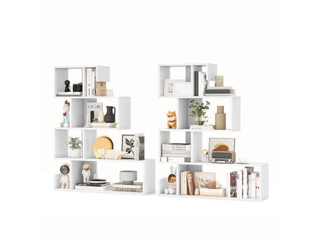 Click here for Giantex 5-Tier S-Shaped Bookshelf  Geometric Bookc... prices