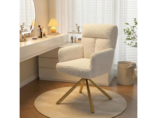 Click here for Kiztir Vanity Chair No Wheels Upholstered Teddy Va... prices
