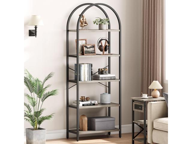 Click here for Bookshelf  Arched Bookcase with Metal Frame 5 Tier... prices