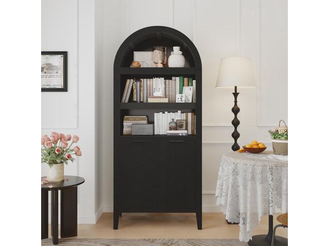 Click here for Arched Cabinet Bookshelf Black Arch Bookcase with... prices