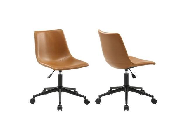 Click here for Leary Task Chair in Tan Faux Leather prices