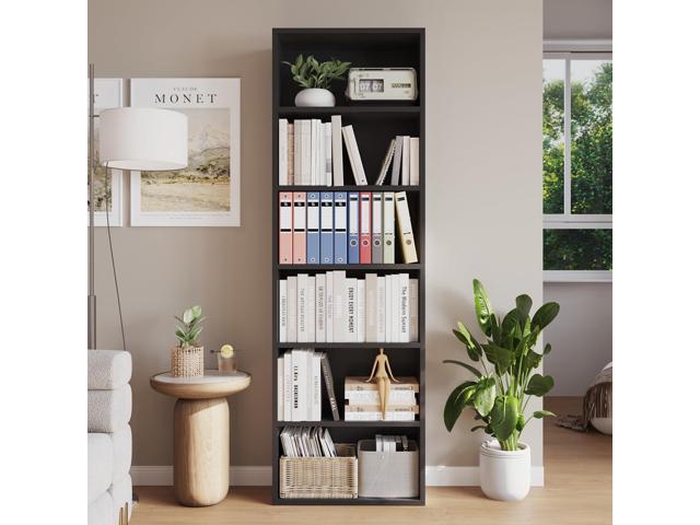 Click here for 6 Tier Tall Wooden Bookcase  Open Standing Bookshe... prices