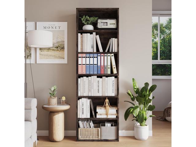 Click here for 6 Tier Tall Wooden Bookcase  Open Standing Bookshe... prices