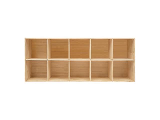 Click here for 10 Cube Storage Organizer - 2 Tier Horizontal Soli... prices