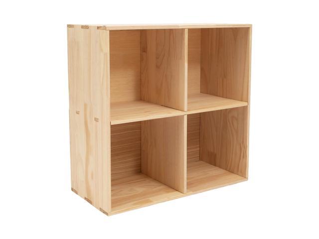 Click here for 4 Cube Storage Organizer Floorstanding Solid Wood... prices