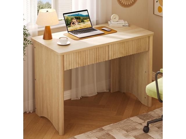 Click here for Bestier Fluted Computer Desk with 2 Drawers  40 In... prices