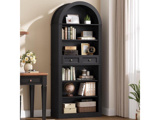 Click here for Arched Bookshelf  73 Tall Arch Bookcase with Drawe... prices