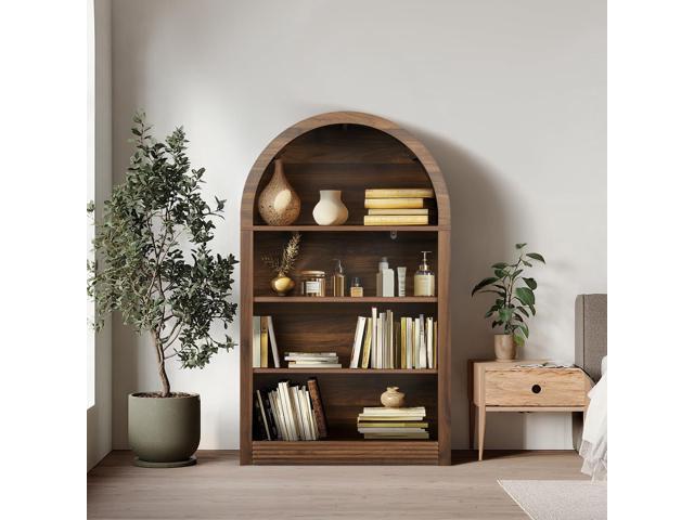 Click here for Bookcase  4-Tier Tall Bookshelf  47.6 Wood Open Di... prices