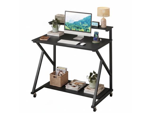 Click here for Tangkula Rolling Computer Desk Cart with Power Out... prices