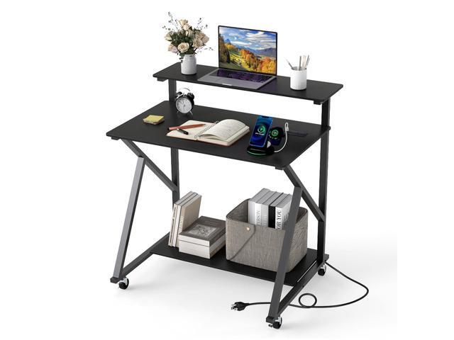 Click here for Giantex Rolling Small Desk with Storage  Compact C... prices