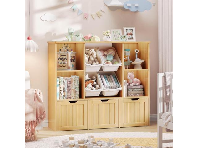 Click here for Vabches Toy Storage Organizer  Kids Shelf with 4 T... prices