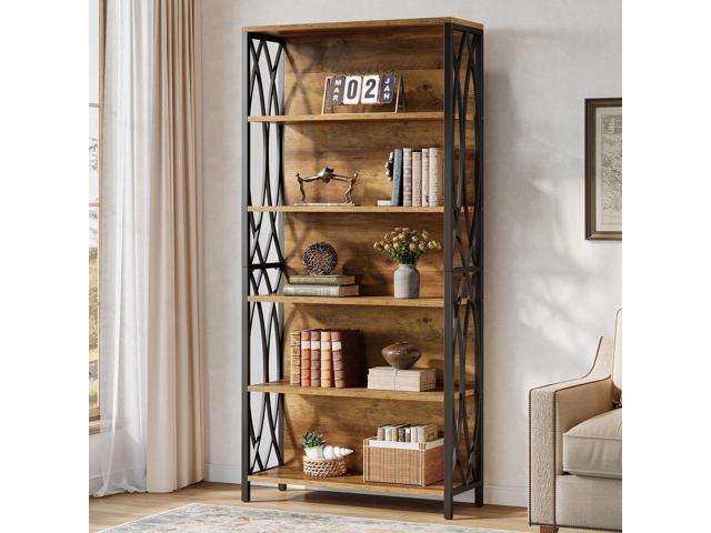 Click here for Tribesigns 70.87 Tall Bookshelf  6-Tier Industrial... prices