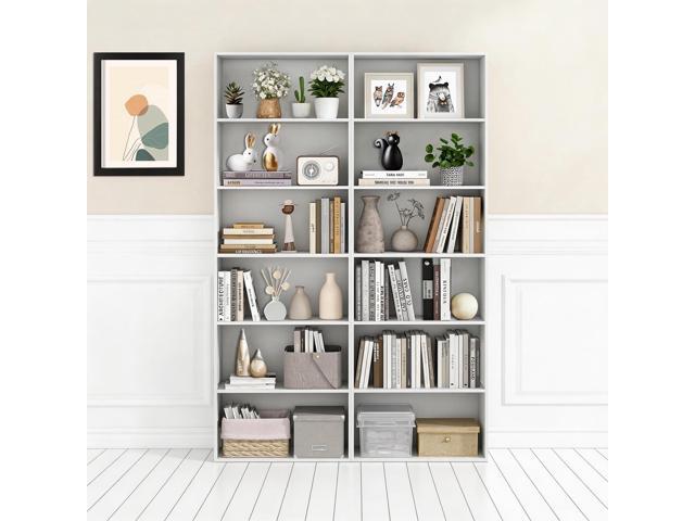 Click here for POWERSTONE 2 PCS Wood Bookcase  67 5-Shelf Tall Bo... prices