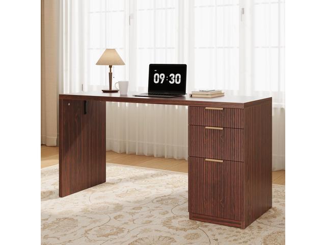 Click here for LotFun Modern Executive Desk with Built-in Power &... prices
