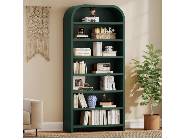 Click here for LEVNARY 70 Tall Arched Bookcase  7-Tier Freestandi... prices